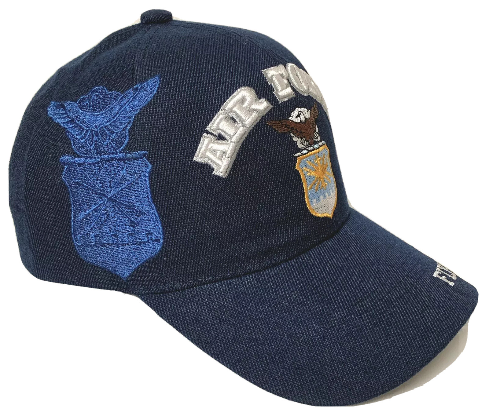 DELUXE NEW U.S. AIR FORCE USAF INSIGNIA LOGO EMBLEM FLY FIGHT WIN CAP ...