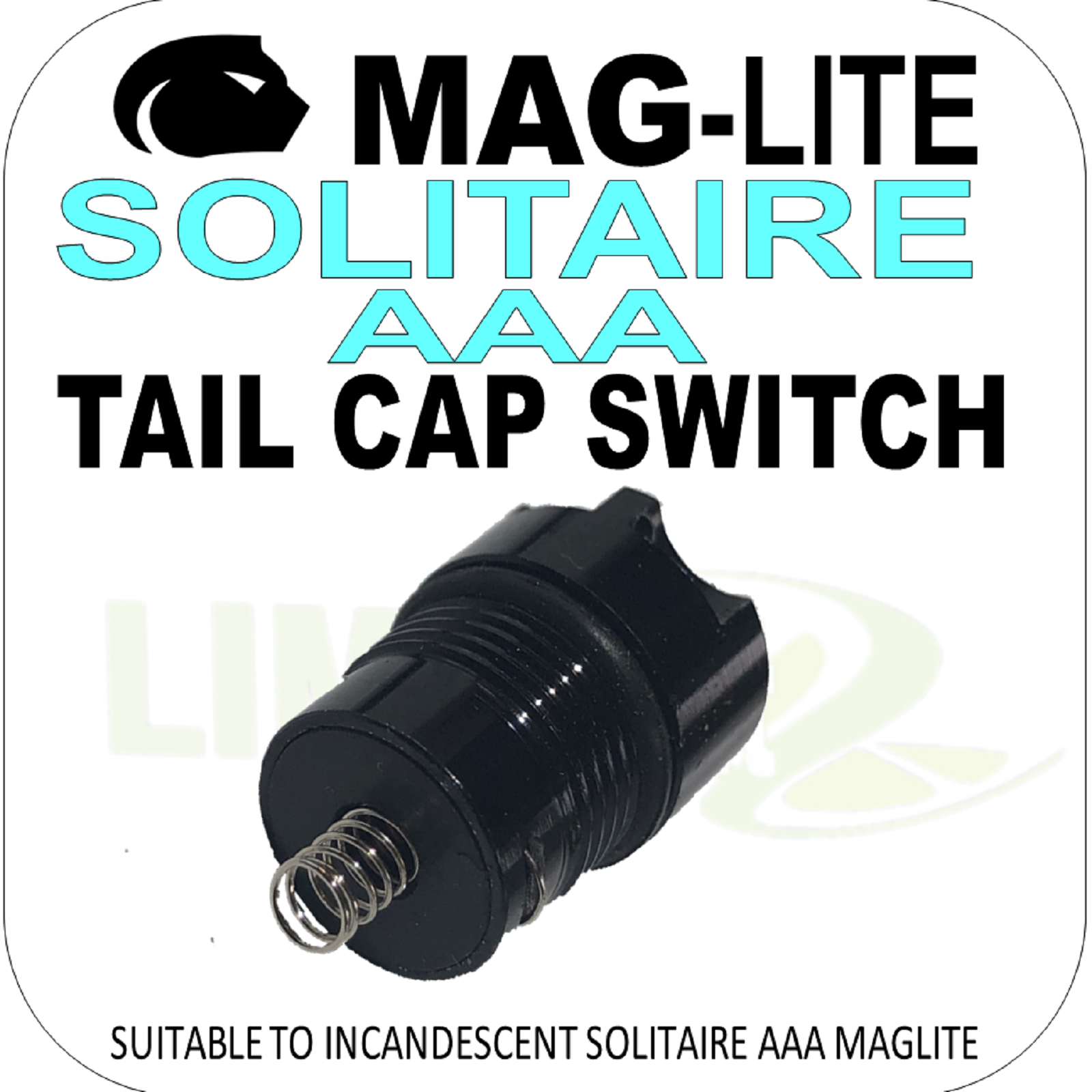 MAGLITE UPGRADE SOLITAIRE AAA TACTICAL TAIL CAP SWITCH W-LANYARD PUSH ...