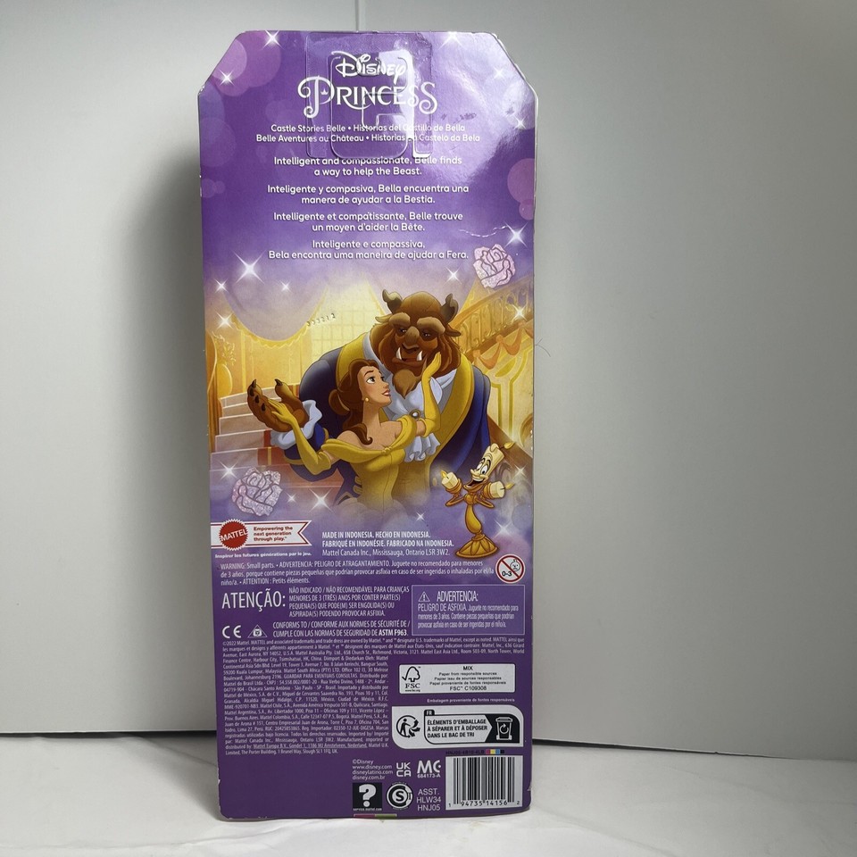 Disney Princess Belle & Chip 11" Castle Stories Fashion Doll w ...