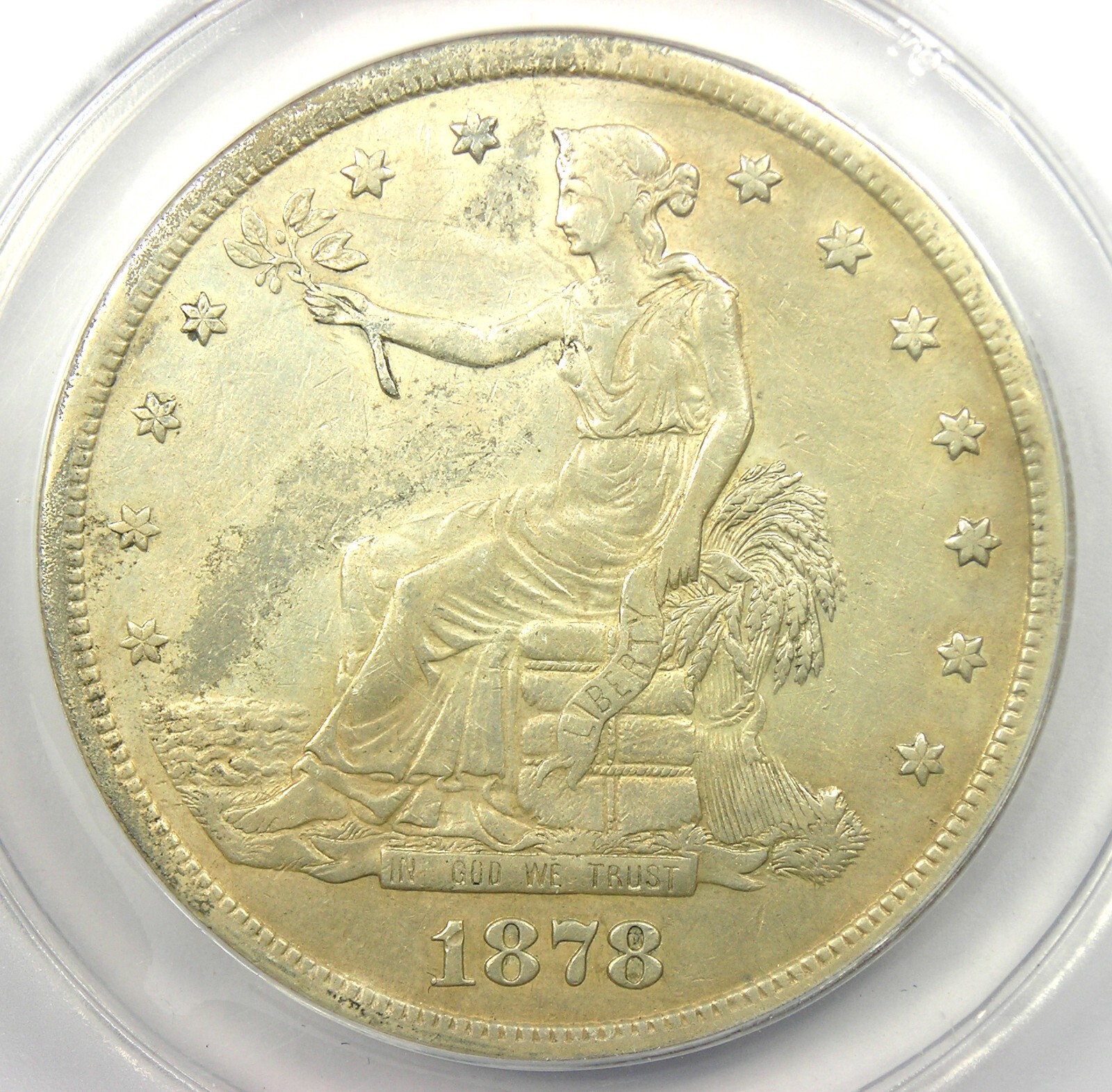 1878-S Trade Silver Dollar T$1 - Certified ANACS XF45 Details (EF ...