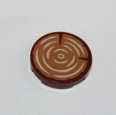 Lego Tile Round 2x2 with Tree Stump ref 14769pb196 Set 40410 60202 ...