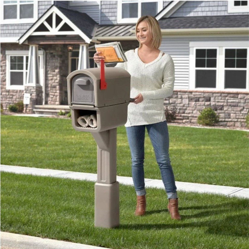 Step2 MailMaster Express Plus Plastic Mailbox Mocha Finish | eBay