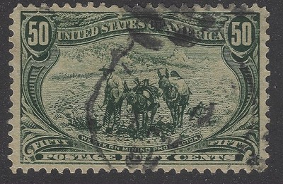 1898 US #291 Used CV $175. Very Good Centering! Trans-Mississippi ...