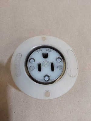Hubbell HBL5279C Flanged Receptacle Connector | eBay