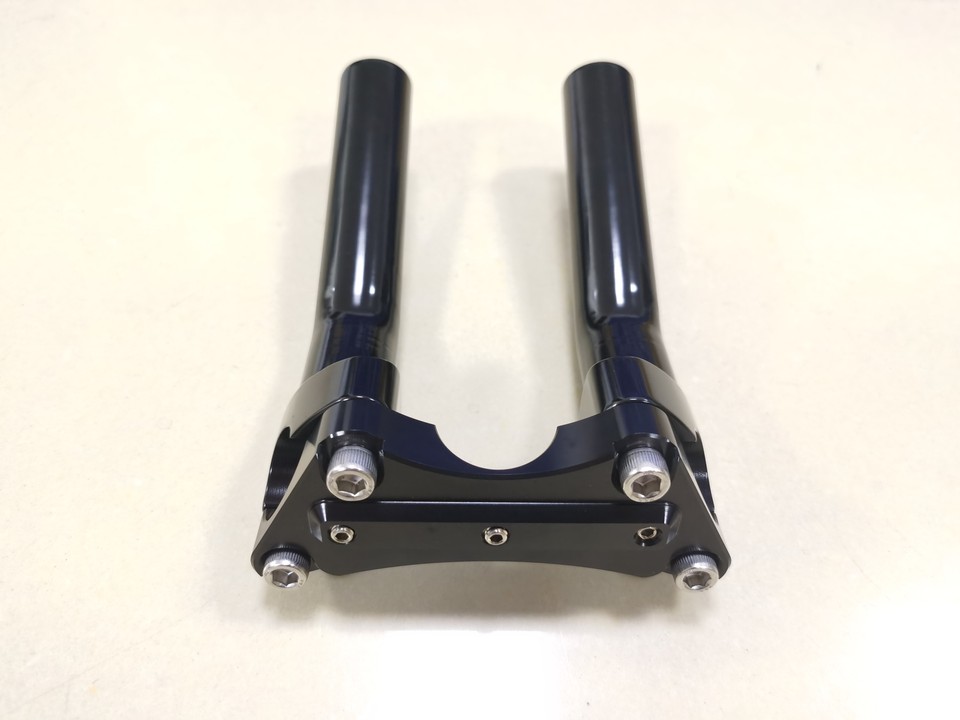 6.5" Pullback Handlebar Risers Top Clamp For Harley Dyna Low Rider FXDL ...