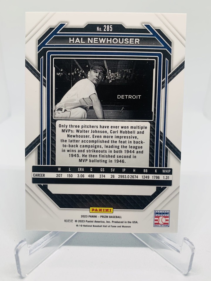 Hal Newhouser | 2023 Prizm Baseball Base #285 | Detroit Tigers ⚾️⭐️ | eBay
