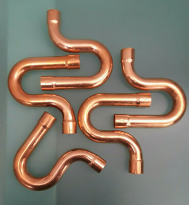 1 1/8" OD Copper Suction Line P-Trap ( 5pc ) LT Copper for HVAC | eBay