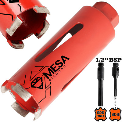 Dry Core Drill Bits, Diamond Core Bit Concrete,Block Drill w/SDS Plus ...