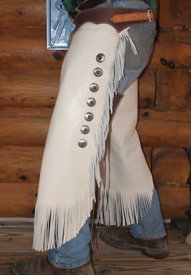 Cowboy Basic Custom Made Leather Chinks/New Chaps/Made In USA | eBay