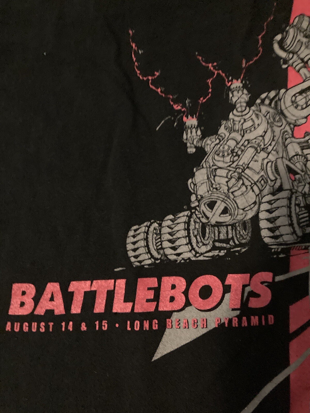Vintage 1999 BattleBots Shirt @ Long Beach Pyramid Ad… - Gem