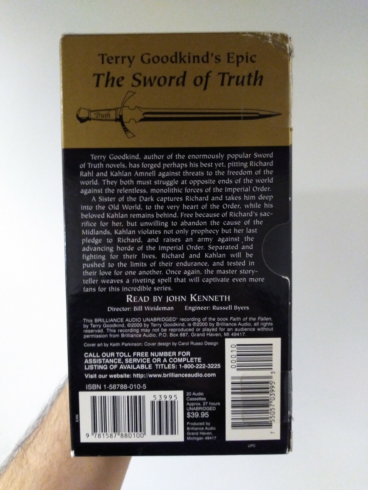 Sword of Truth Ser.: Faith of the Fallen by Terry Goodkind (2000, Audio ...