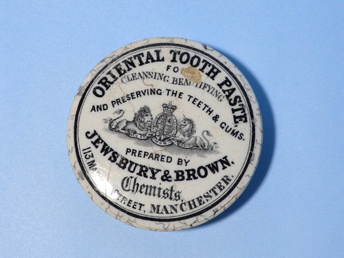 19thC Jewsbury & Brown Manchester Oriental Toothpaste Pot Lid a/f | eBay