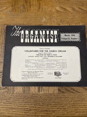 The Organist March 1948 Song Book | eBay