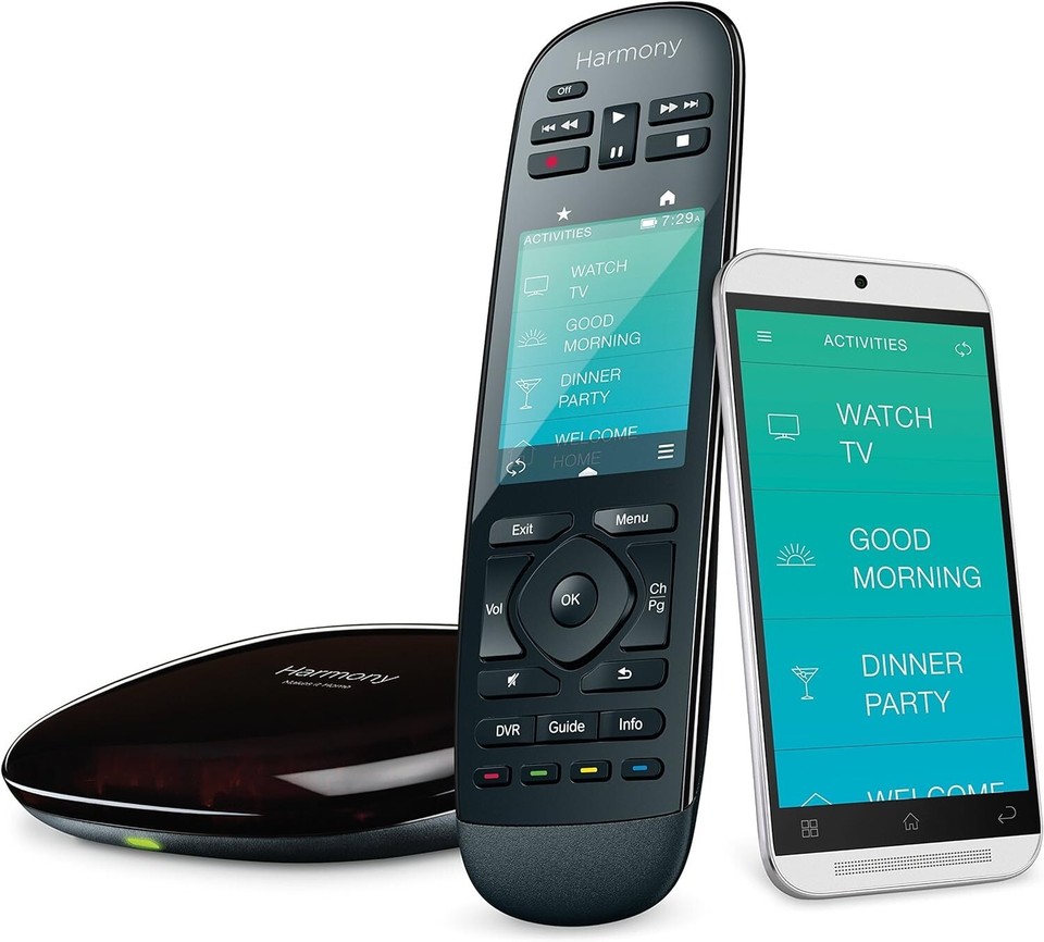 Logitech Harmony Touch Universal Remote with Color Touchscreen - Black ...