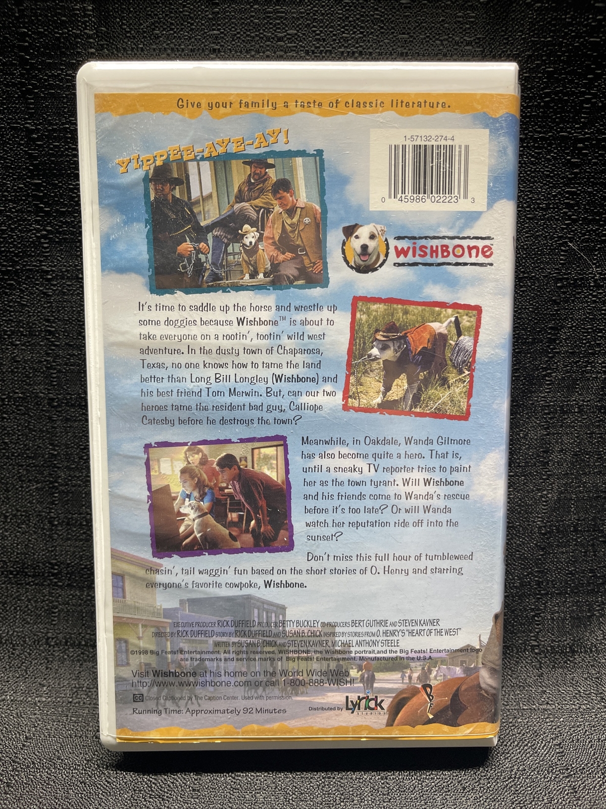 Wishbone - Wishbone's Dog Days of the West VHS 1998 Rare OOP ...