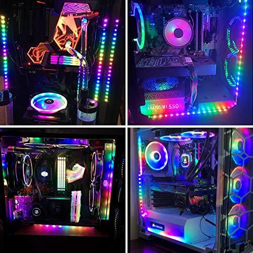 Ws2812b Ic Led Rgb Pc Light Strip 4pcs 19in Individually Addressable ...