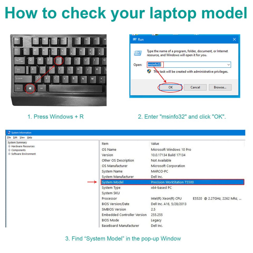 Laptop Battery For Dell Latitude E6400 E6410 E6500 E6510 PT434 W1193 ...