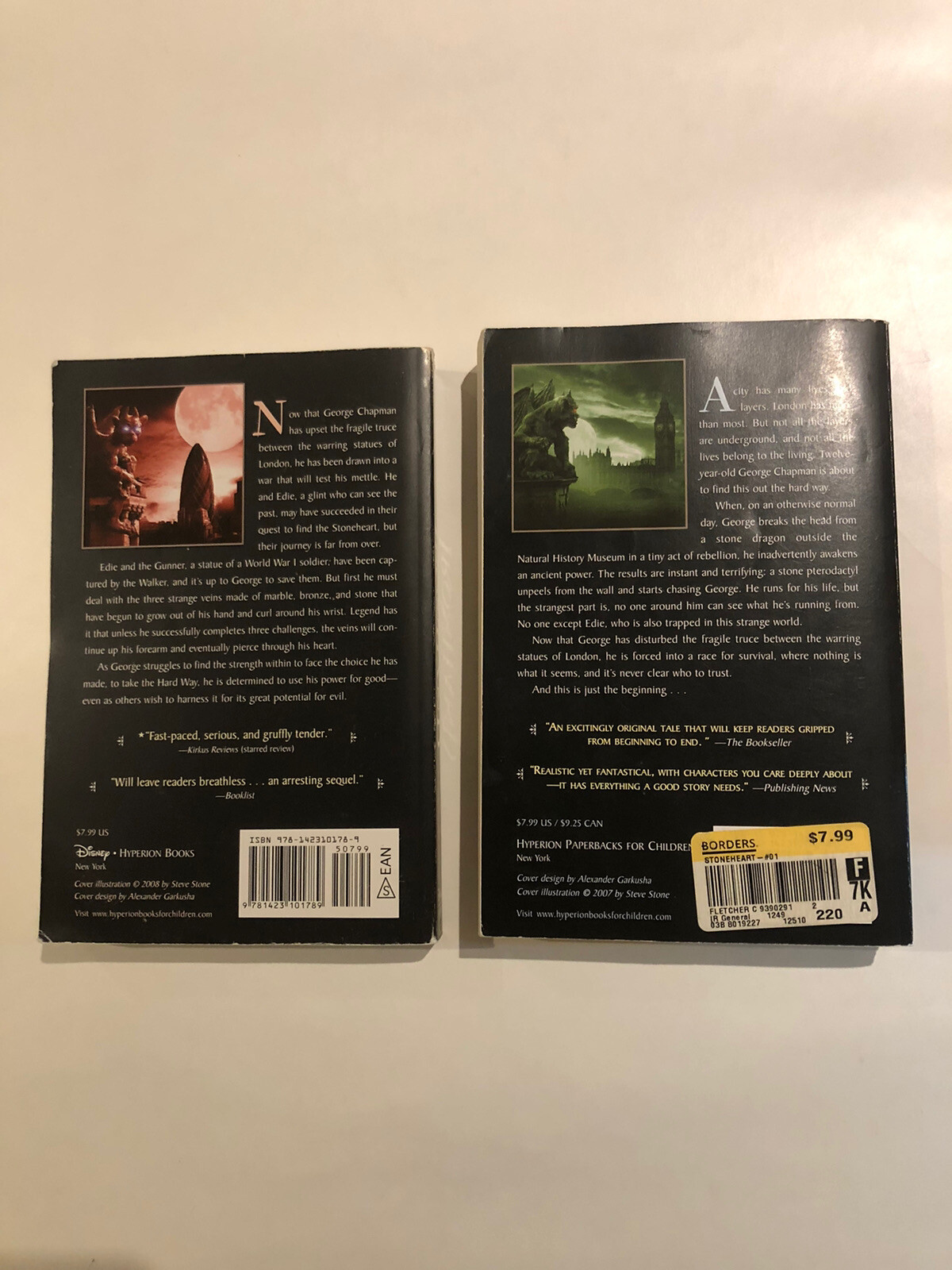 The Stoneheart Trilogy: Stoneheart (Book 1) & Ironhand (Book 2) Lot Of ...