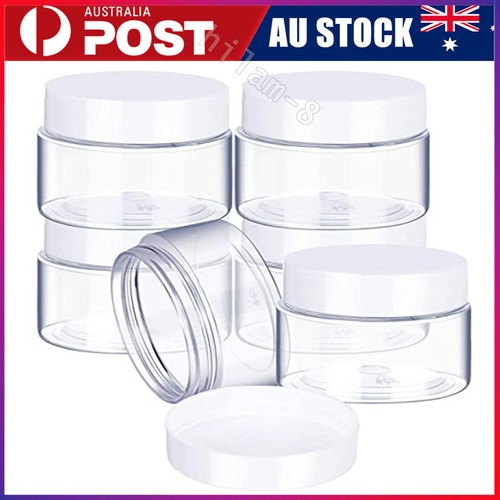 6/18Pcs 30ml-80ml Plastic Jar W/ Lids Refillable Empty Cosmetic ...