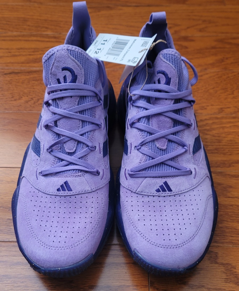 NEW NWT Men' Adidas Mahomes 2 Impact FLX Throw a Good Time Purple Suede ...