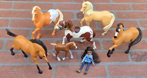 Dreamworks Animation SPIRIT Riding Free Horse Figures 7" Lot Of 7 | eBay