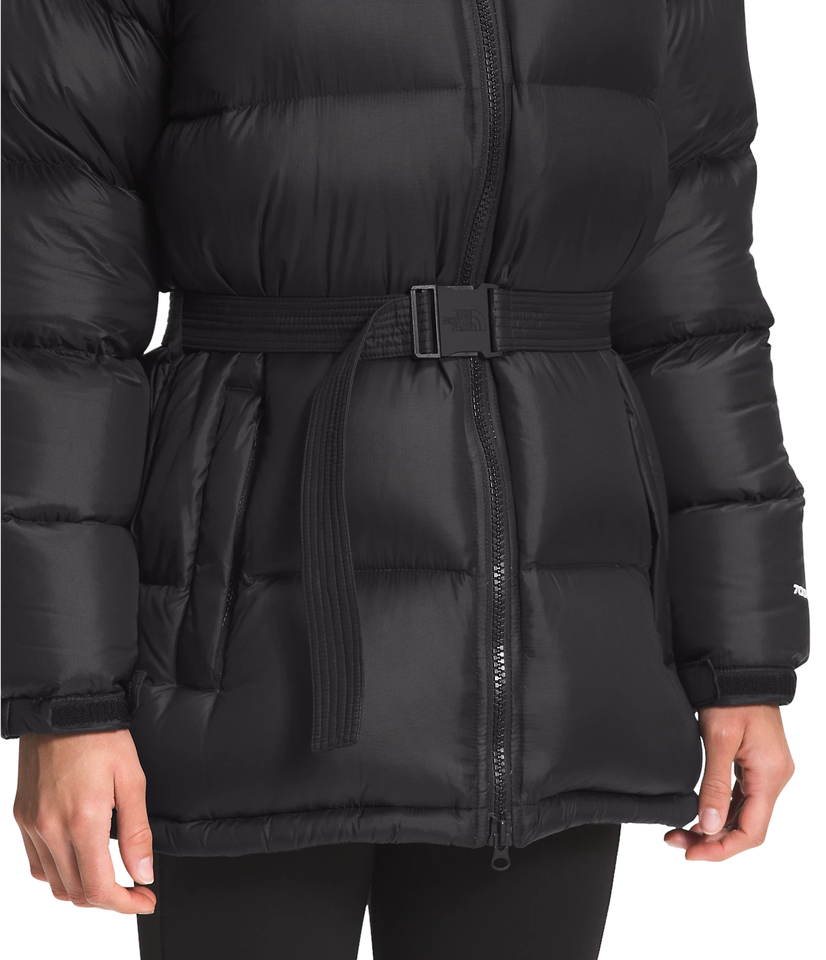 Women's The North Face Nuptse Belted Mid 700 Down Puffer Jacket New ...