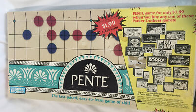 Vintage! Pente Game On Hard Board ~19”x19” This Is Ready For Hanging Or ...