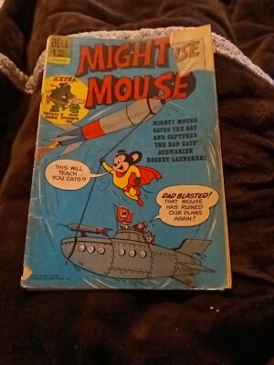 1968 Mighty Mouse Dell Comic Book #172 silver age hashimoto san deputy ...
