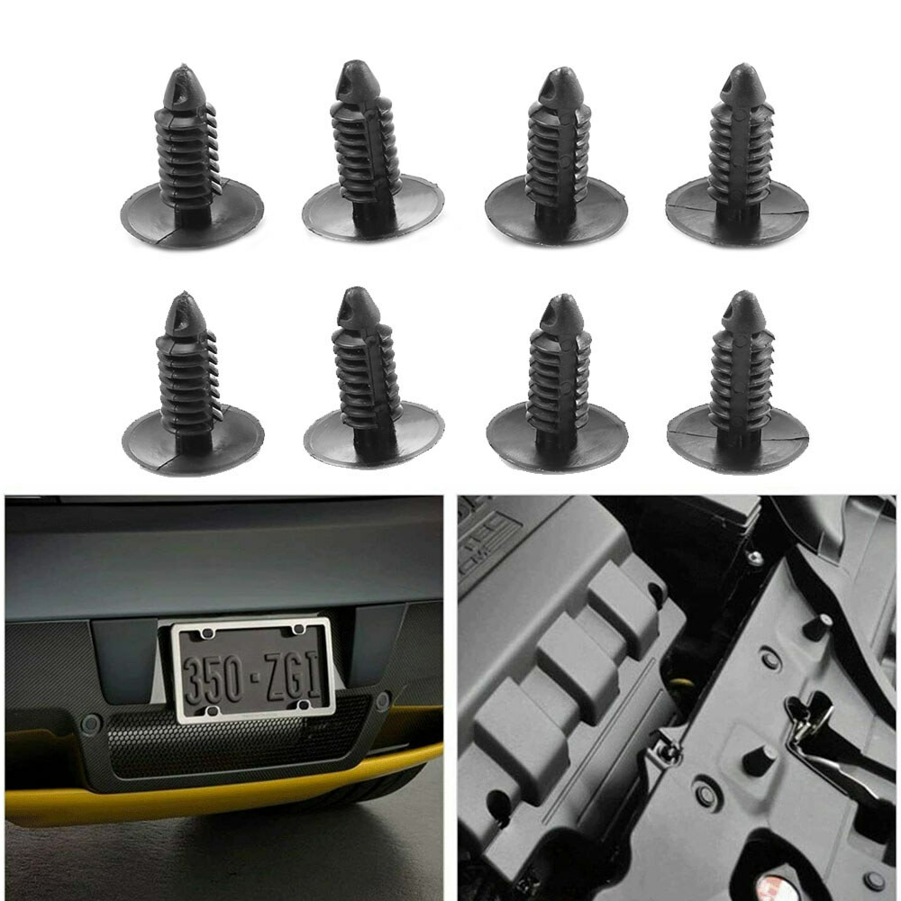 8pcs Nylon Bumper Fastener Rivet Fender Grill Retainer 7mm Hole Auto ...