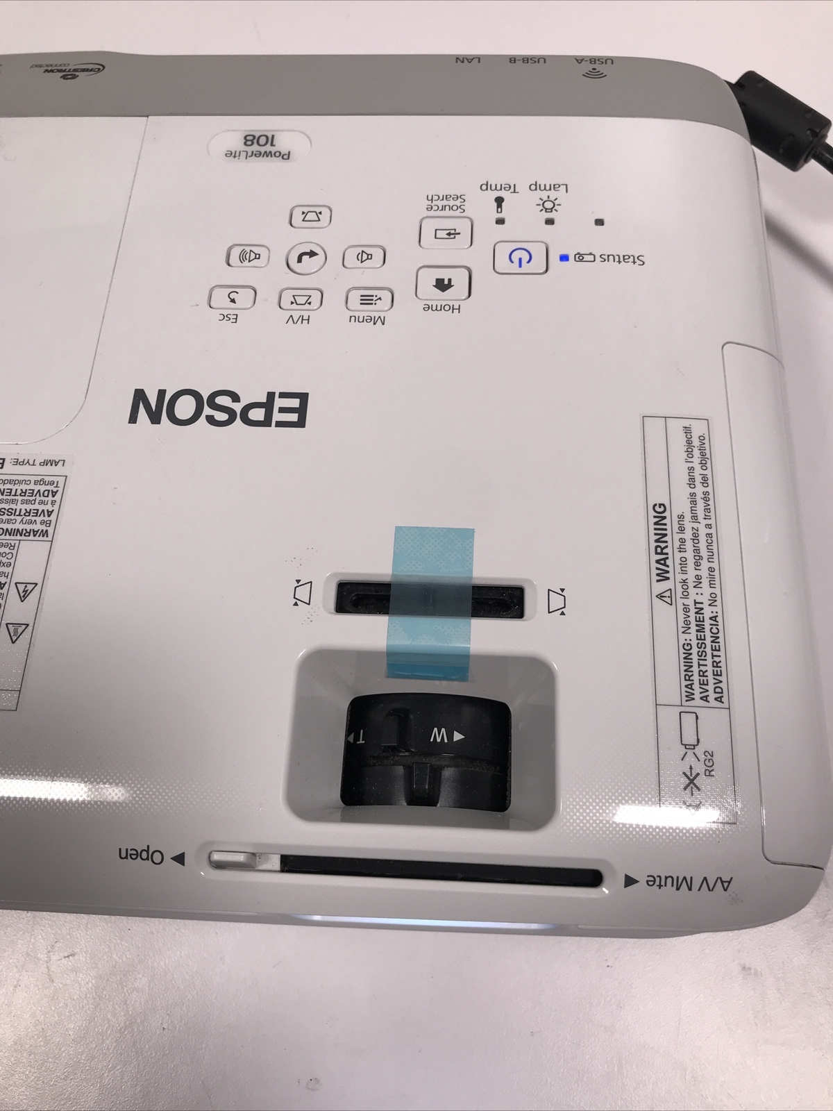 Epson Powerlite 108 3LCD ANSI HDMI Projector 3700 Lumens H860A 3332 ...