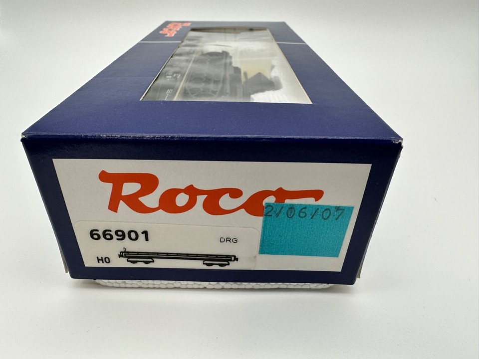 HO Scale Roco 66901 DRG German State Flat Car w/Army Tank Load NIB | eBay