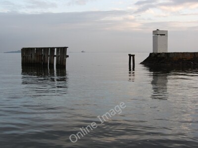 Photo 6x4 Light, entrance to Granton Harbour c2011 | eBay UK