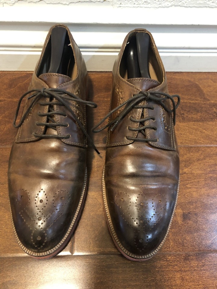 moral code Mens Brown Leather Oxford Shoes Size 8.5 US | eBay