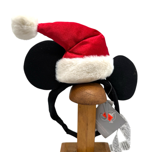Disney Parks Christmas Mickey Mouse Santa Ear Headband NWT | eBay