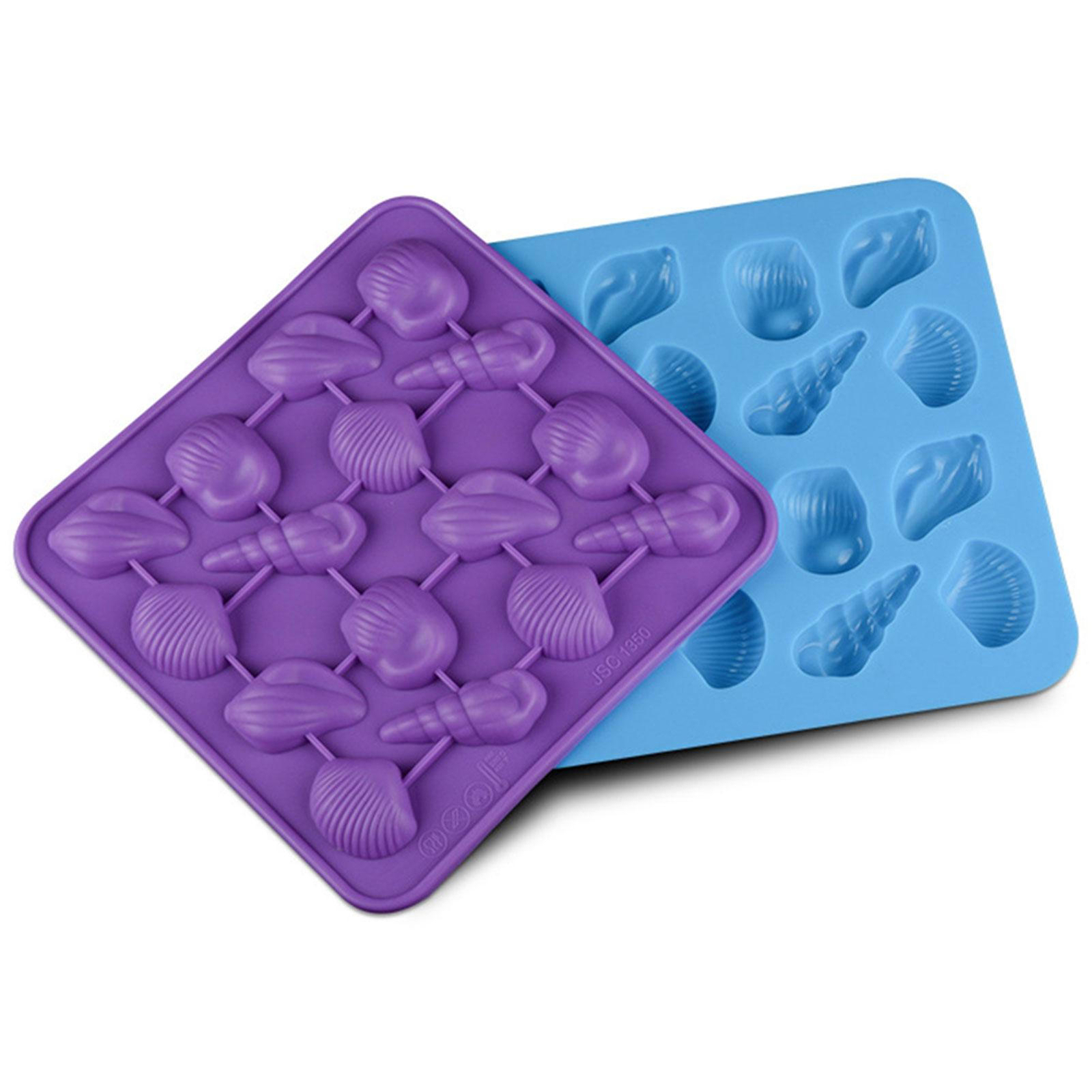 Seashell Mold 16 Cavity Marine Theme Seashell Conch Chocolate DIY Molds ...