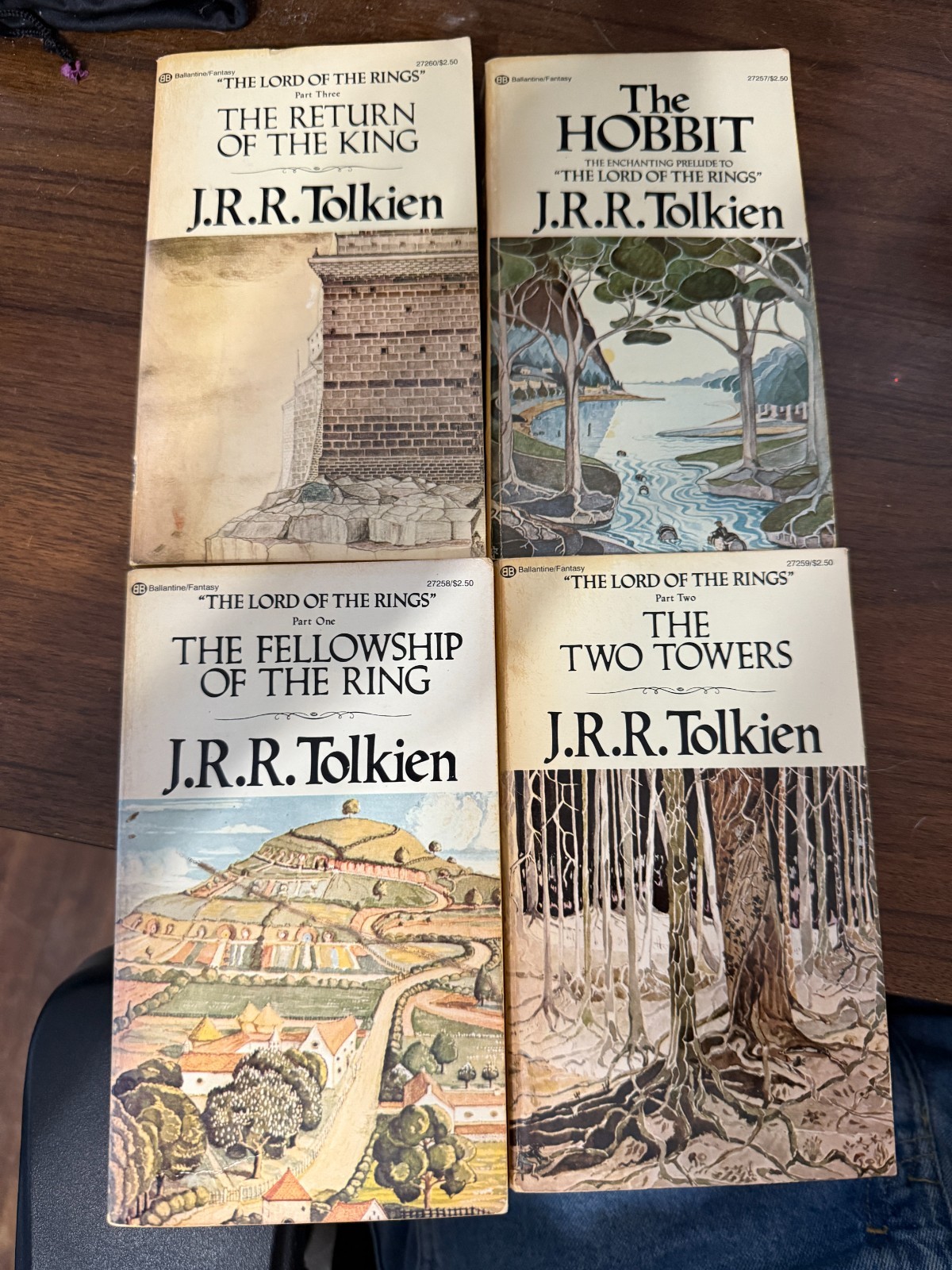 Lord of the Rings by J.R.R. Tolkien Complete Book Set Ballantine ...