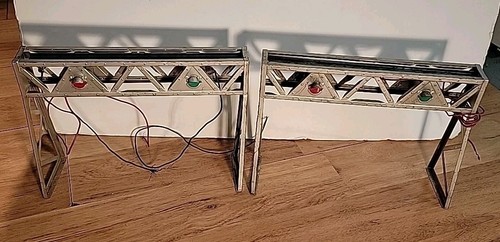2 Vintage Marx Train Metal Signal Bridge with Lights O scale | eBay