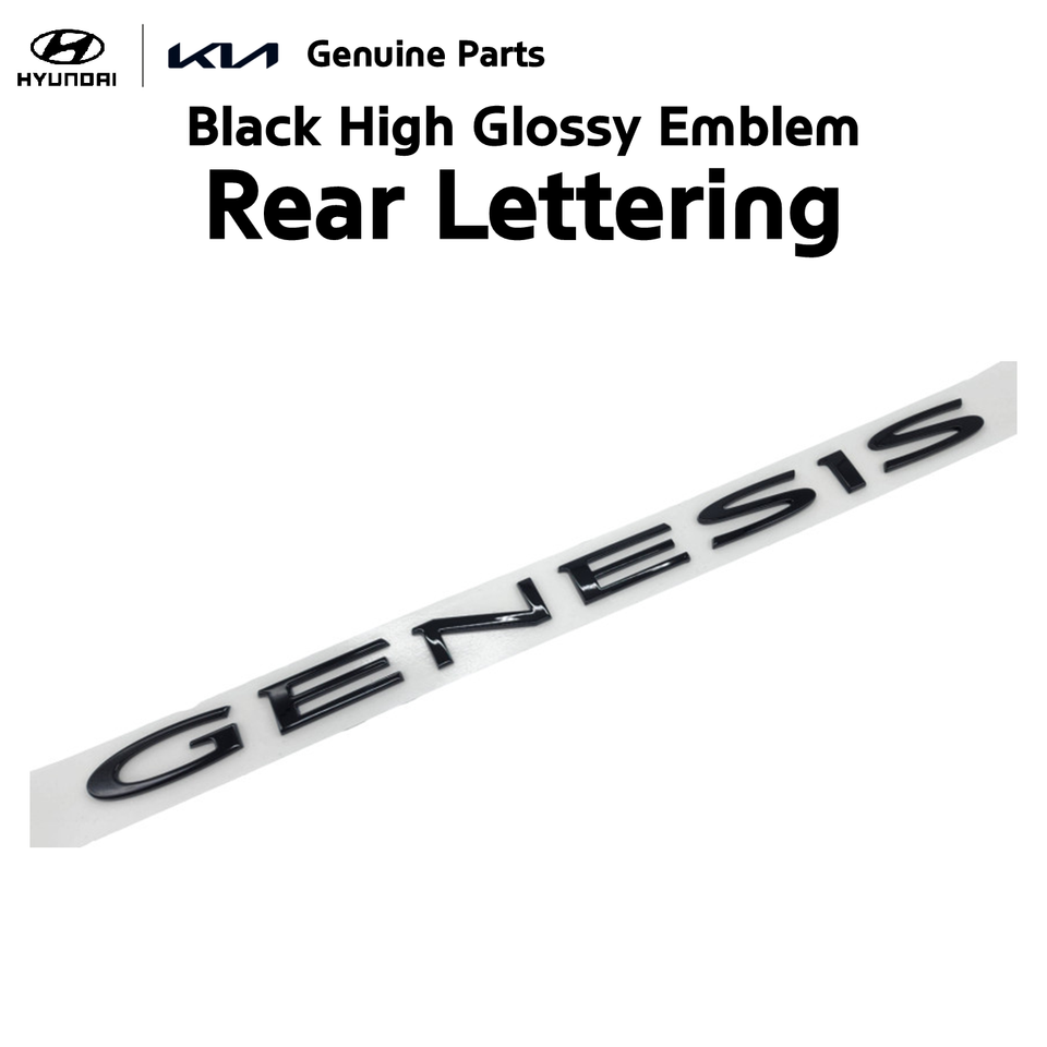 OEM Genuine Front Rear High Glossy Black Emblem for Genesis G70 2022-23 ...