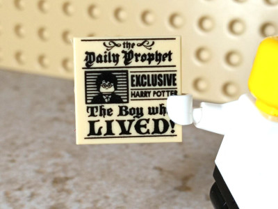 LEGO Hogwarts Newspaper Daily Prophet Printed 2x2 Harry Potter Magazine ...