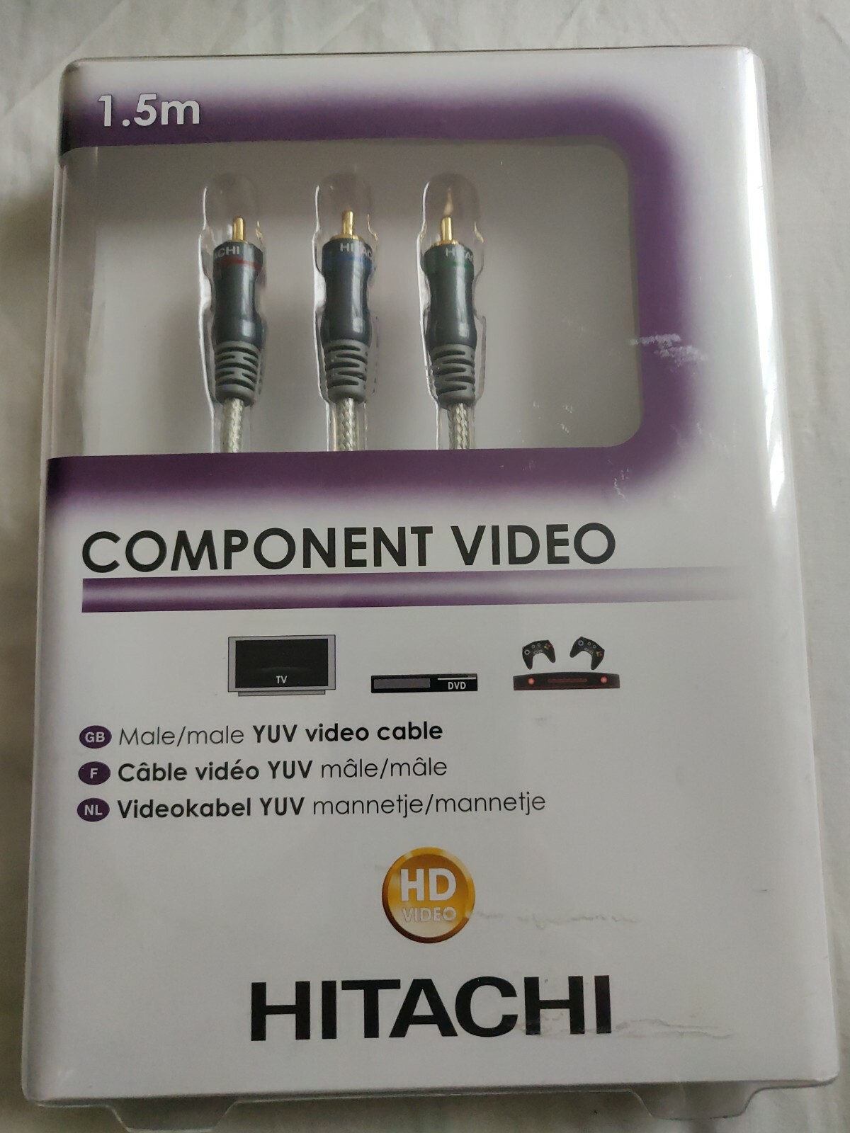 HITACHI COMPONENT HD VIDEO 1.5M CABLE. | eBay