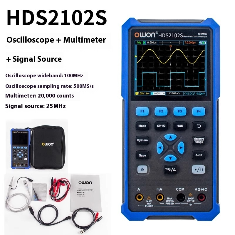 Digital Oscilloscope Handheld Dual Channel Digital Oscilloscope HDS242S ...