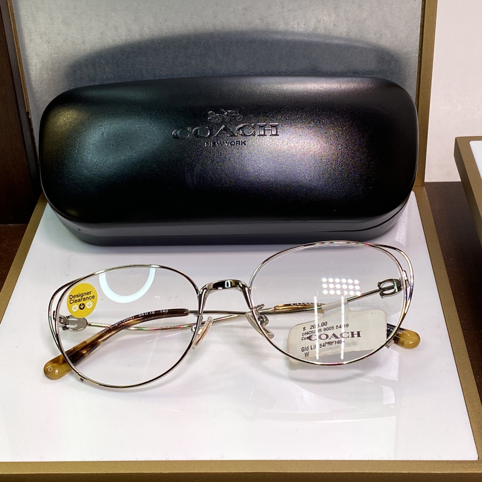 Coach Eyeglasses HC5095 HC/5095 9005 Light Gold Full Rim Optical Frame ...