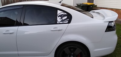 VF VE Commodore SEDAN (Vinyl Stickers) Racing Lion Qtr window decals ...