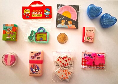 VINTAGE 10 **RARE ERASERS** | eBay