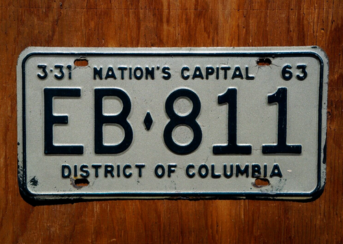 1963 WASHINGTON DC District of Columbia License Plate | eBay