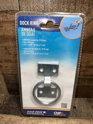 Dock Edge DE87109F Universal Galvanized Dock Ring Marine 2000 Lb ...