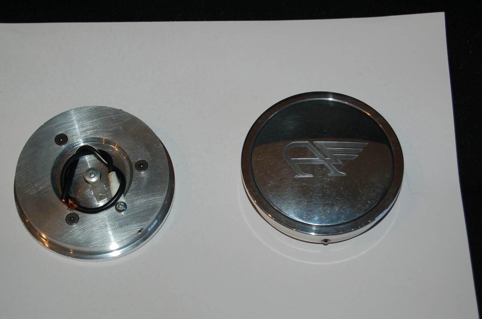 Boyds Austin Flying "A" Horn Button Polished Billet Aluminum - Hot Rod ...