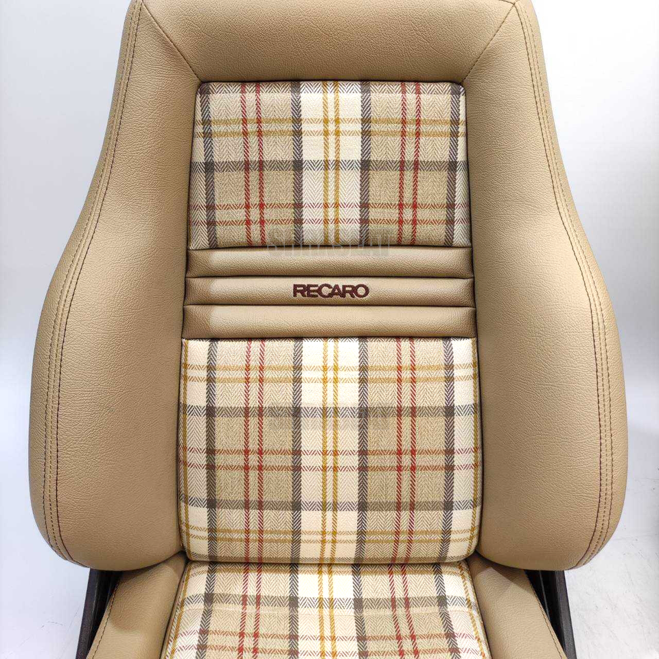 【1 PAIR】AUTHENTIC RECARO LSB TAN TARTAN【US LOCATION NO CUSTOMS】 | eBay
