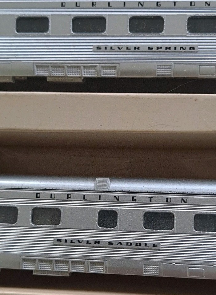 Con-Cor N Scale 003-540005 Burlington Streamline Passenger 5-Car Set LN ...