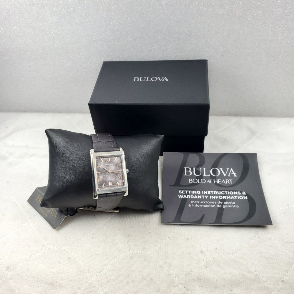 BULOVA SUTTON TANK SUTTON 96B443 CLASSIC JAPAN MEN'S SAPPHIRE MEN'S ...
